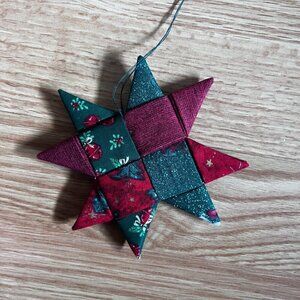 Handmade | Holiday | Christmas Star Hand Made Quilted Ornament | Poshmark
